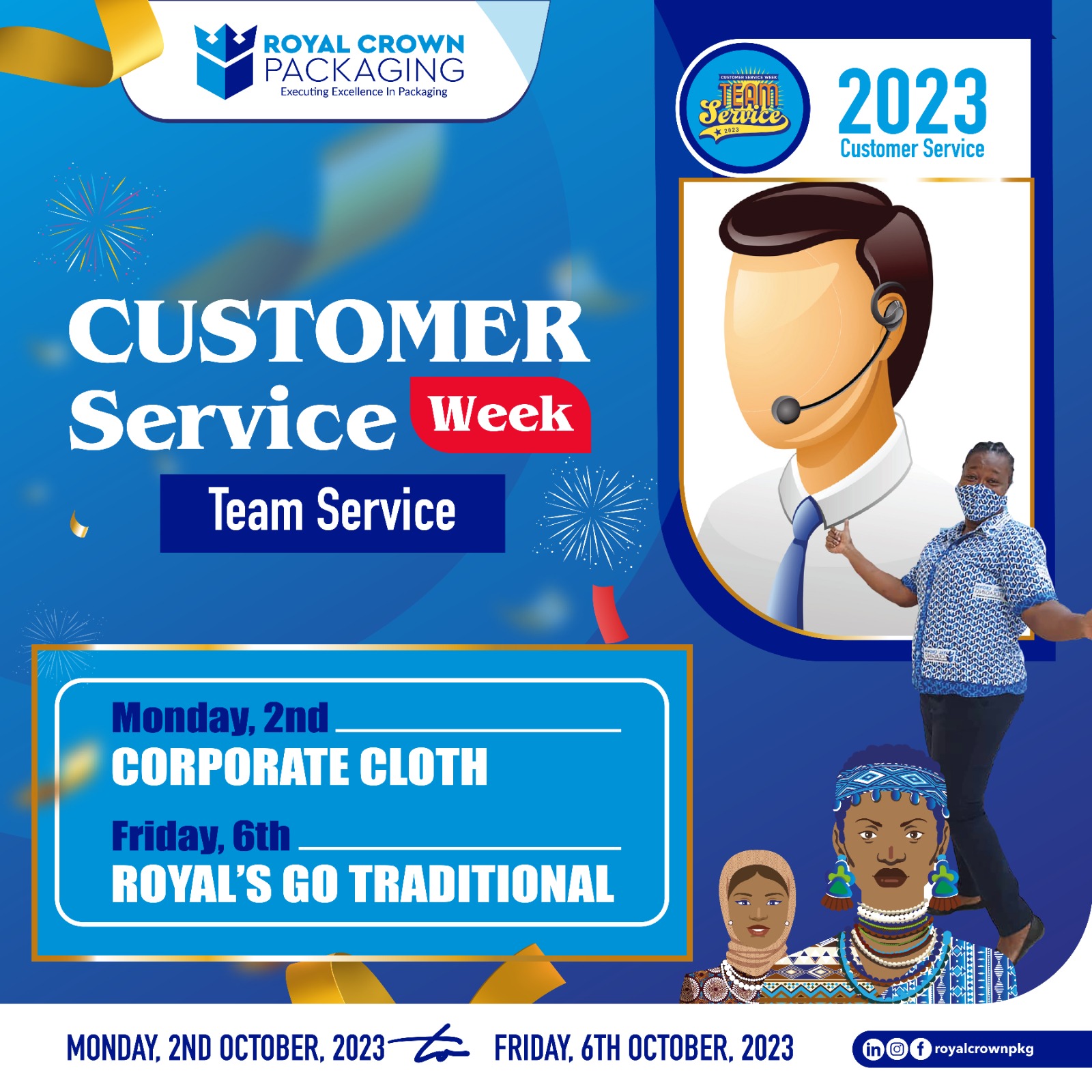 Customer Service Week 2023 - Royal Crown Packaging Limited Ghana